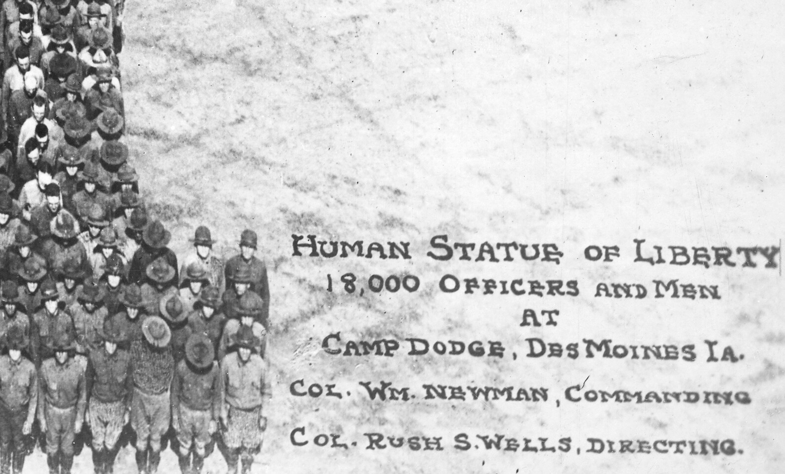 Human Statue of Liberty Print, 18000 People Form Statue of Liberty ...