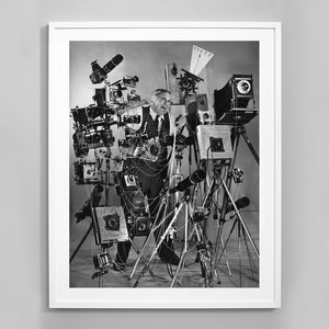 Camera Collection Print, Funny Photographer, Vintage Cameras, Camera ...