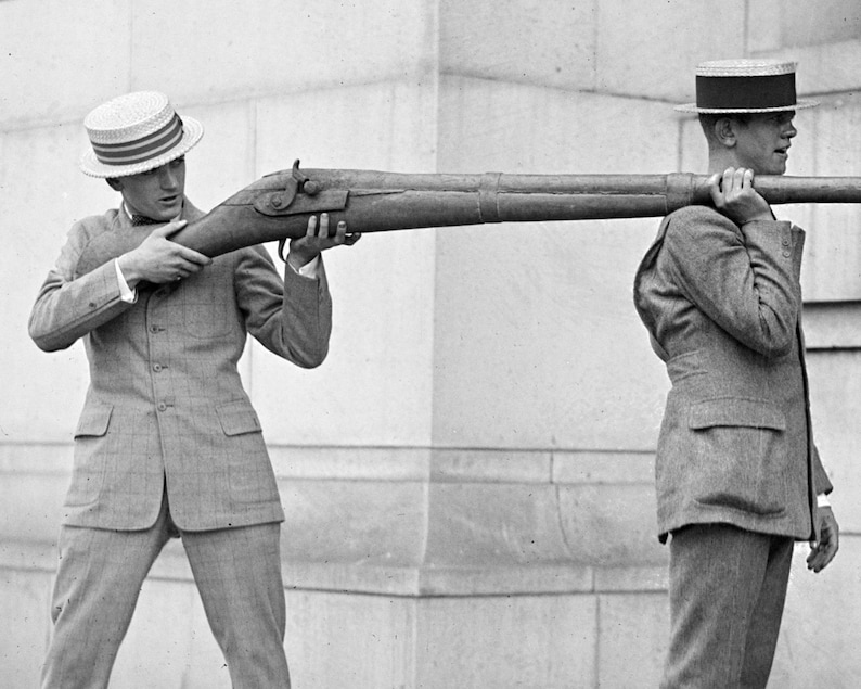 Big Gun Print Giant Rifle 1923 Vintage Guns Big Guns - Etsy