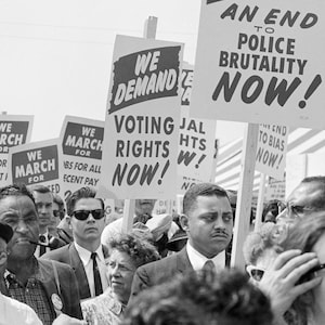 March on Washington Protest Print, Civil Rights, Black History, End ...