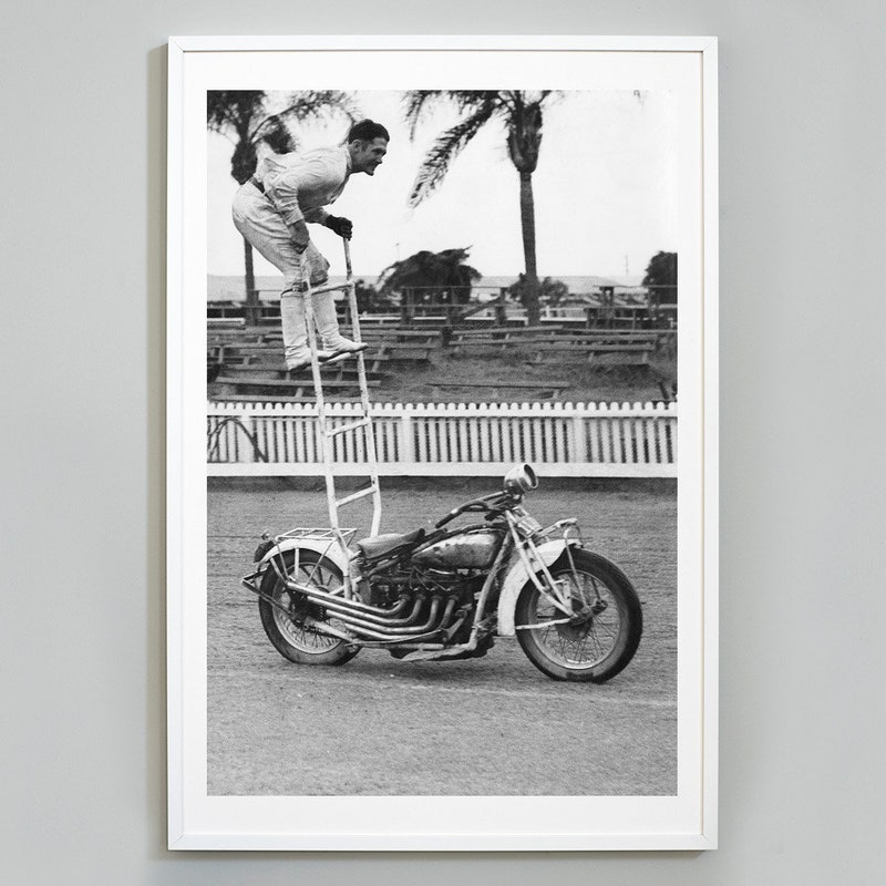 Motorcycle Print - Etsy