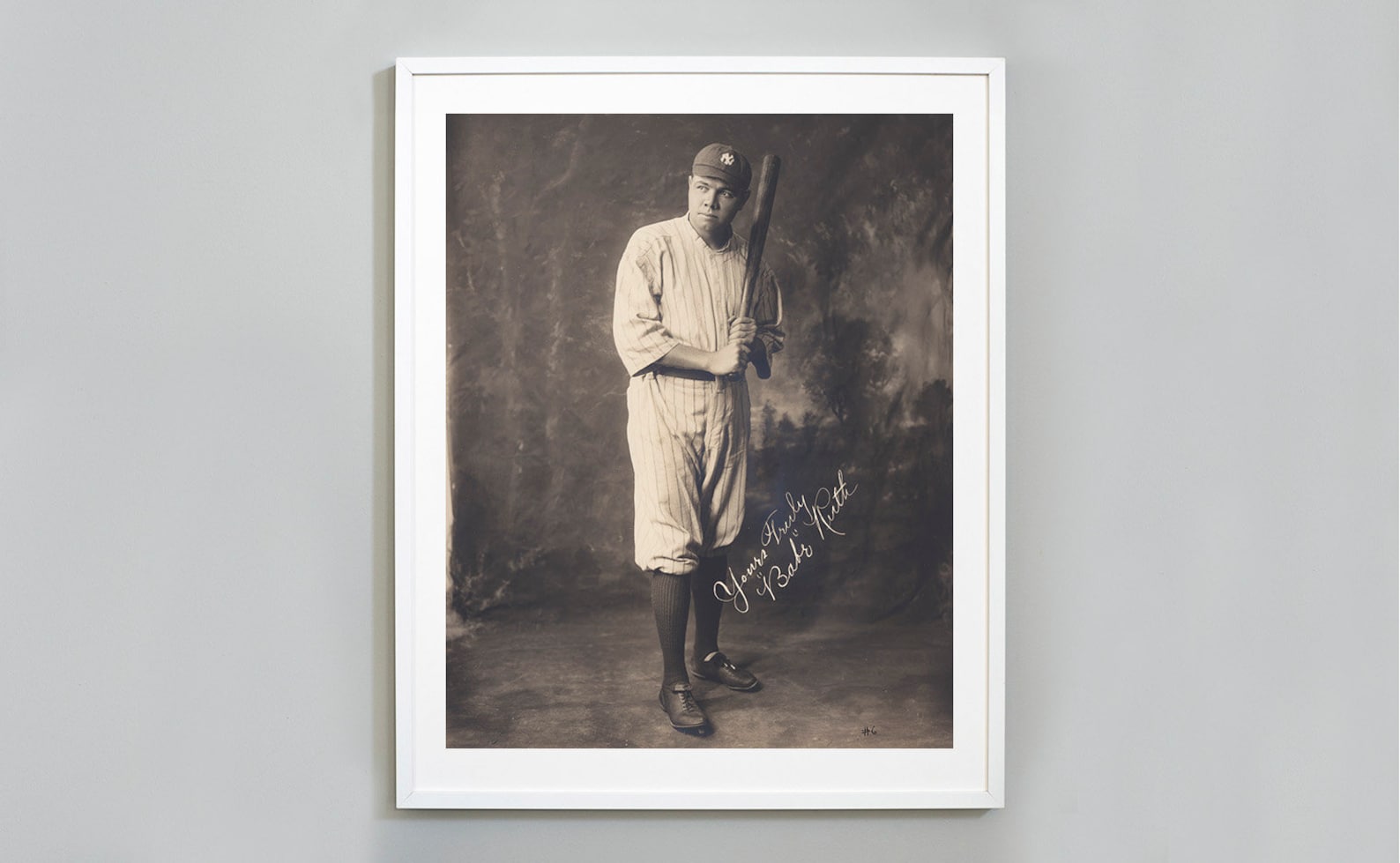 Babe Ruth Print The Bambino Baseball Print 1920 Sports | Etsy