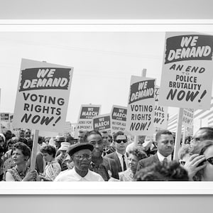 March on Washington Protest Print, Civil Rights, Black History, End ...