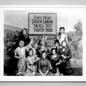 Lips That Touch Liquor Print, Prohibition, Alcohol, Bars and Drinking ...
