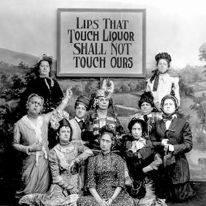 Lips That Touch Liquor Print, Prohibition, Alcohol, Bars and Drinking ...