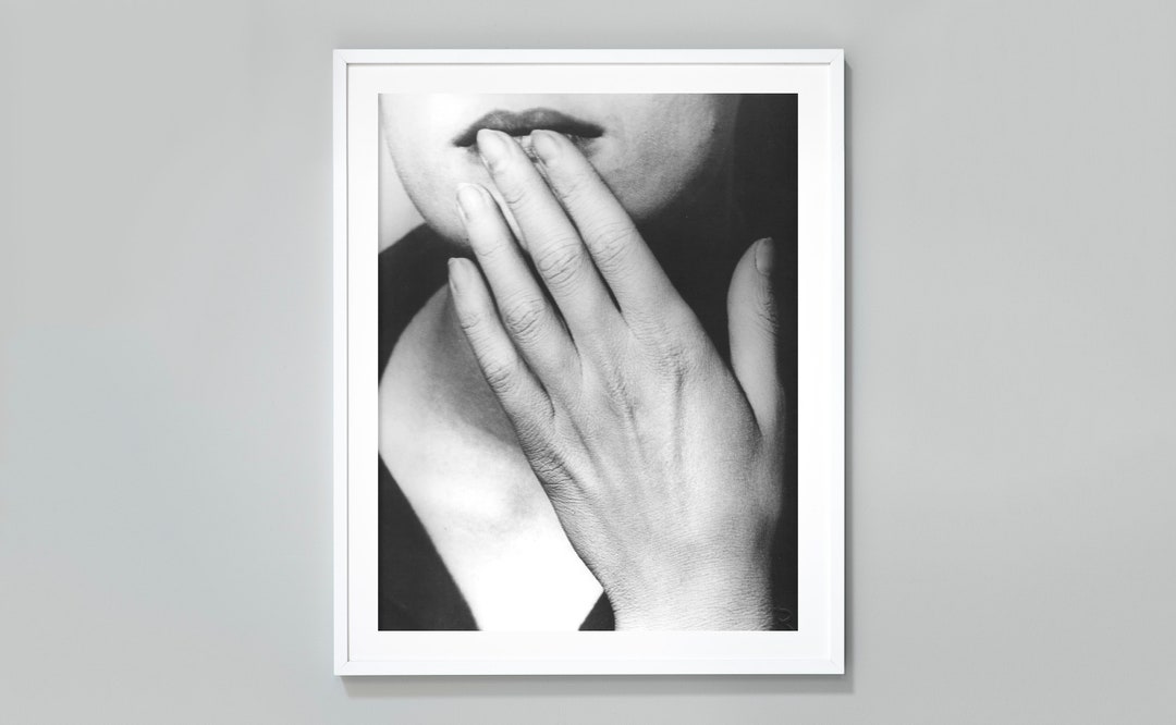 Man Ray Hands on Lips Print, Surrealist Photography, 1928, Surrealism ...