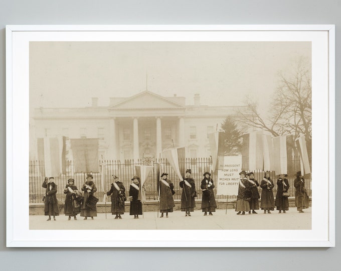 Women's Suffrage Photo Print, Protest the President, Silent Sentinel ...