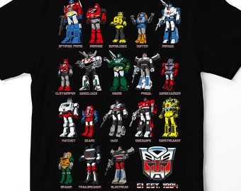 Transformers Generation 1 Autobots Unisex T shirt Etsy