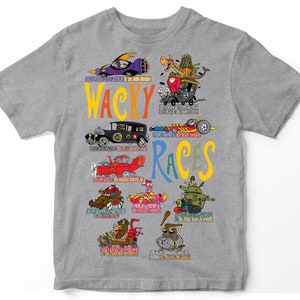 Wacky Races - Characters & Vehicles - Unisex T-shirt - Etsy UK