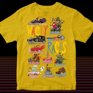 Wacky Races - Characters & Vehicles - Unisex T-shirt - Etsy