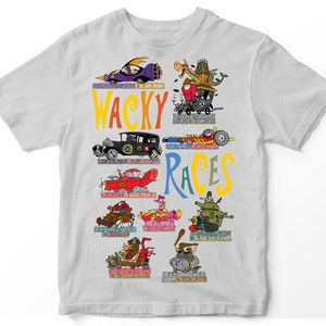 Wacky Races - Characters & Vehicles - Unisex T-shirt - Etsy UK