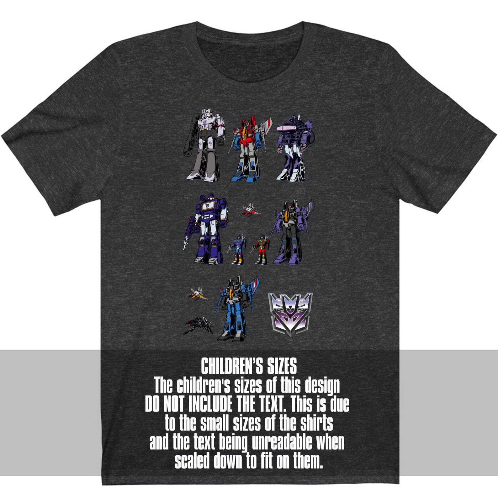 Transformers - Generation 1 Decepticons- Unisex T-shirt - Etsy