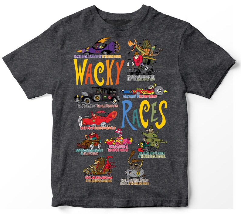 Wacky Races Characters & Vehicles Unisex T-shirt - Etsy UK
