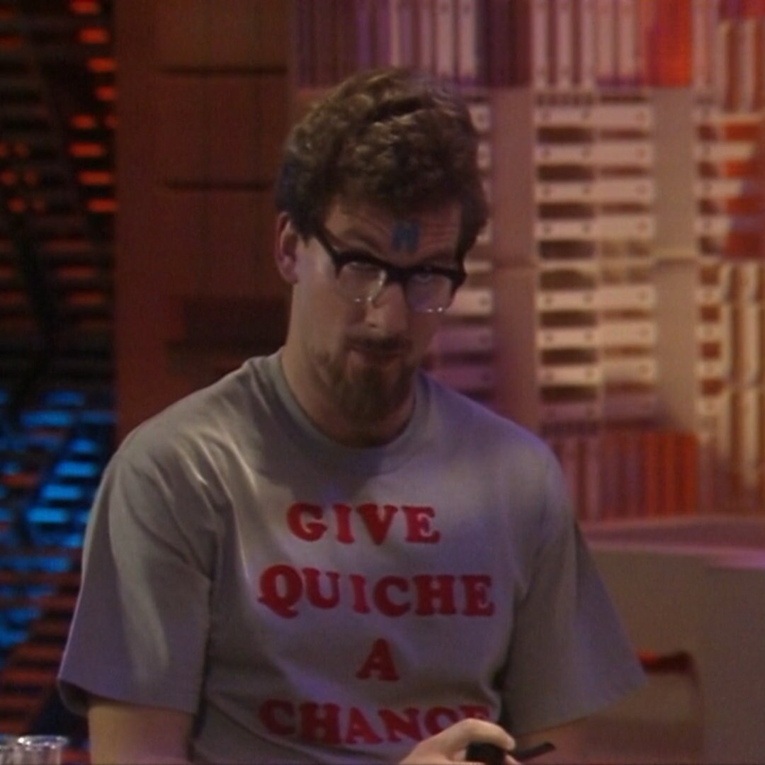 Red Dwarf - Rimmer Give Quiche A Chance - Polymorph - Unisex T-shirt ...