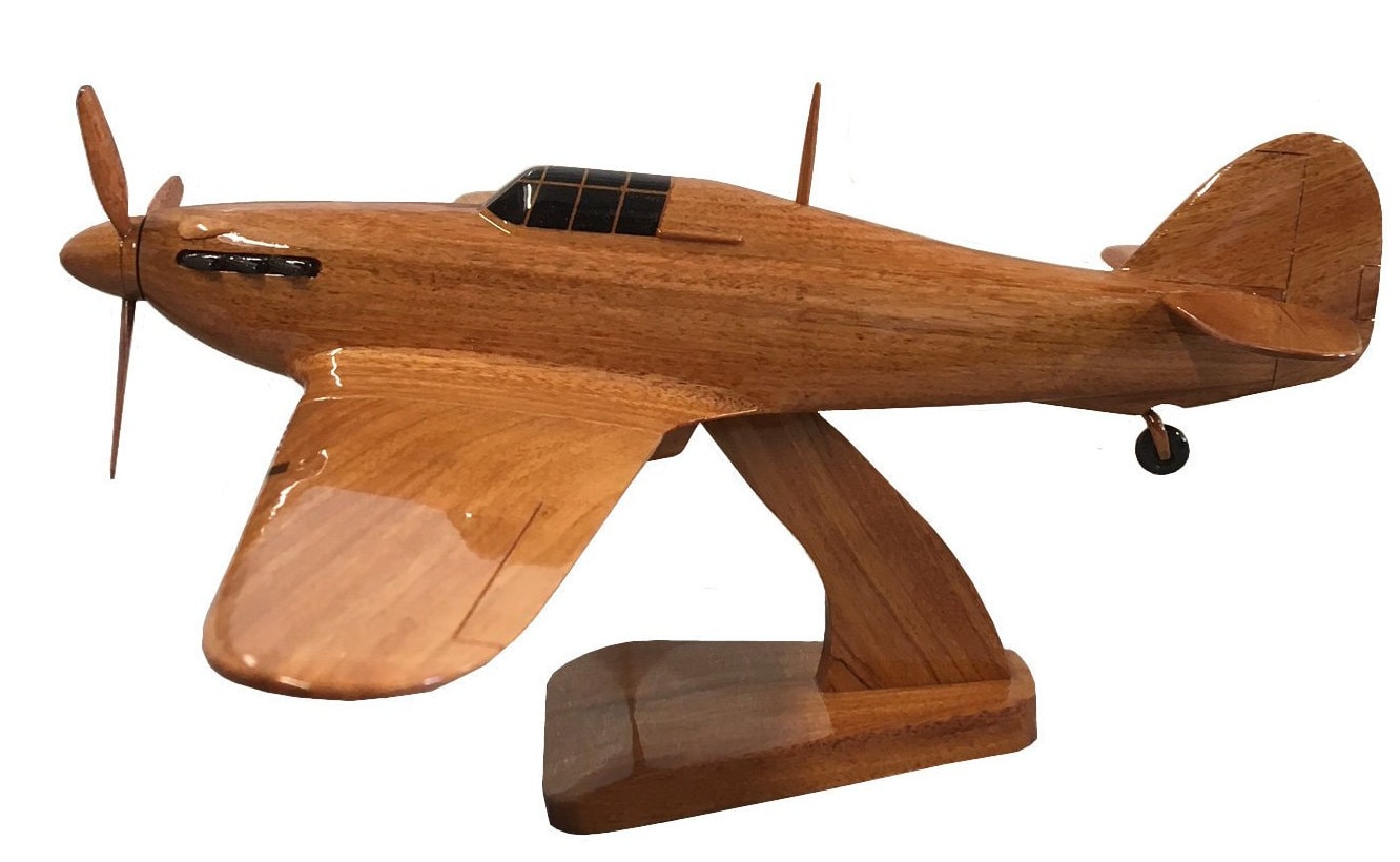Hawker Typhoon Fighterbomber Aircraft Wood Model Replica