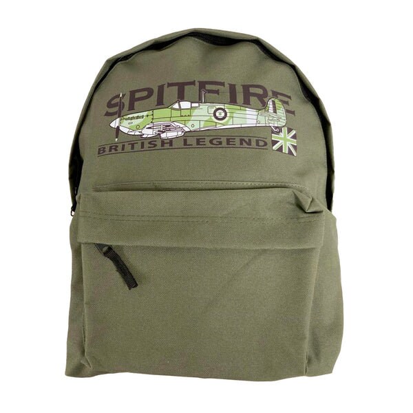 Supermarine Spitfire WW2 RAF Fighter Aircraft Green Backpack. - Etsy ...