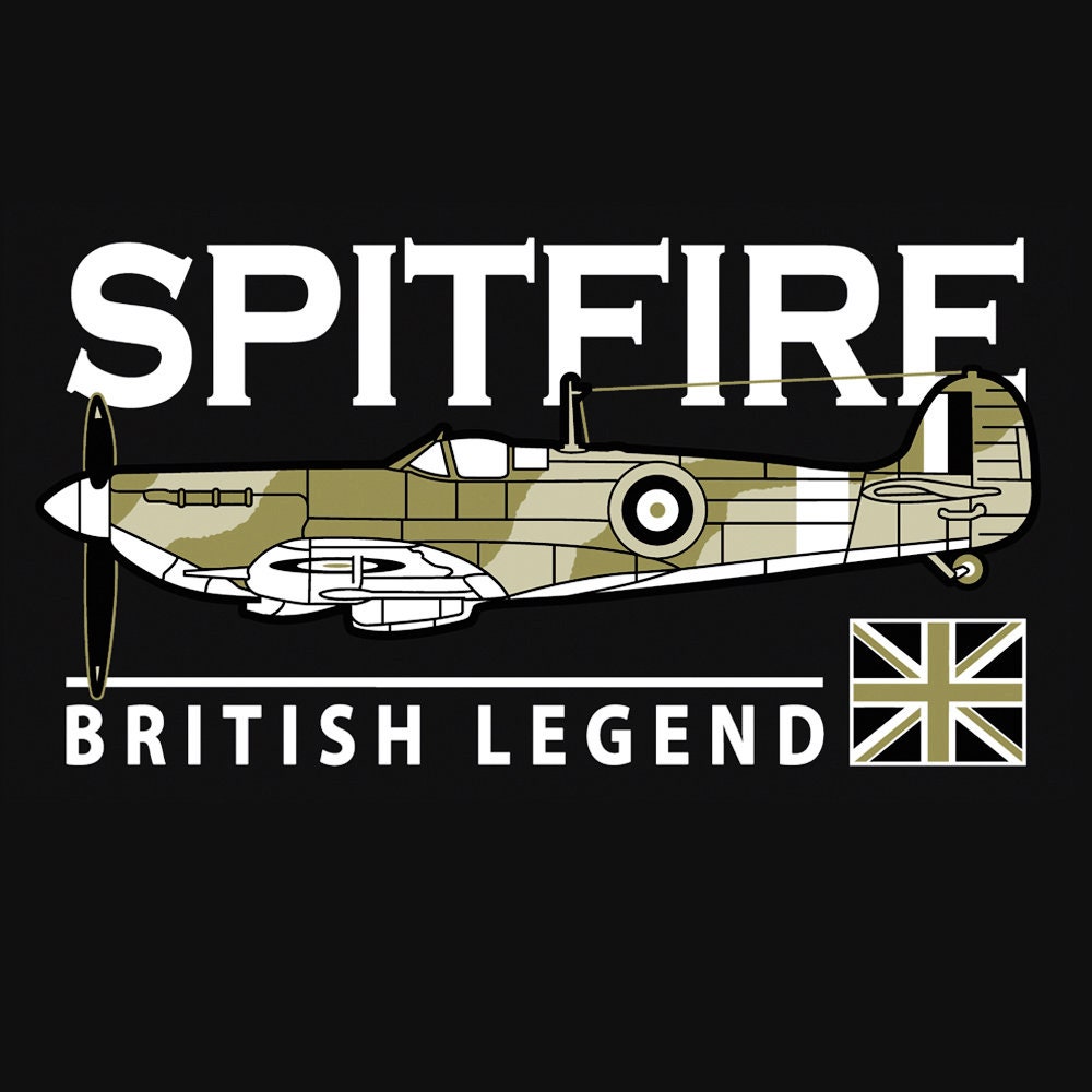 Supermarine Spitfire Royal Air Force WW2 Battle of Britain Black Scarf ...