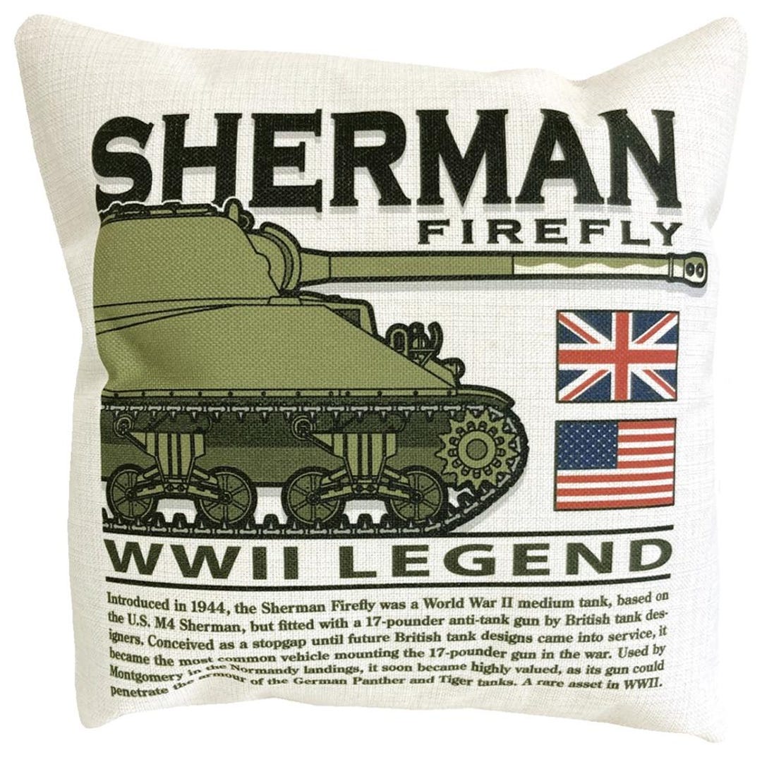 M4 Sherman Firefly Medium WW2 British Army Tank Cushion Inner Included ...