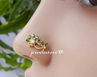 Small Corkscrew Nose Ring - Etsy