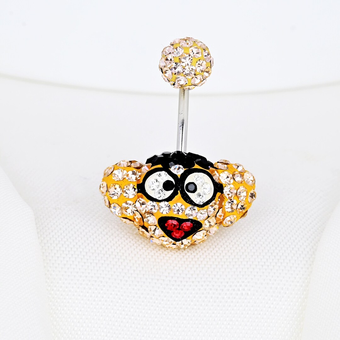 Angry Bird Belly Button Ring Surgical Steel Navel Ring - Etsy