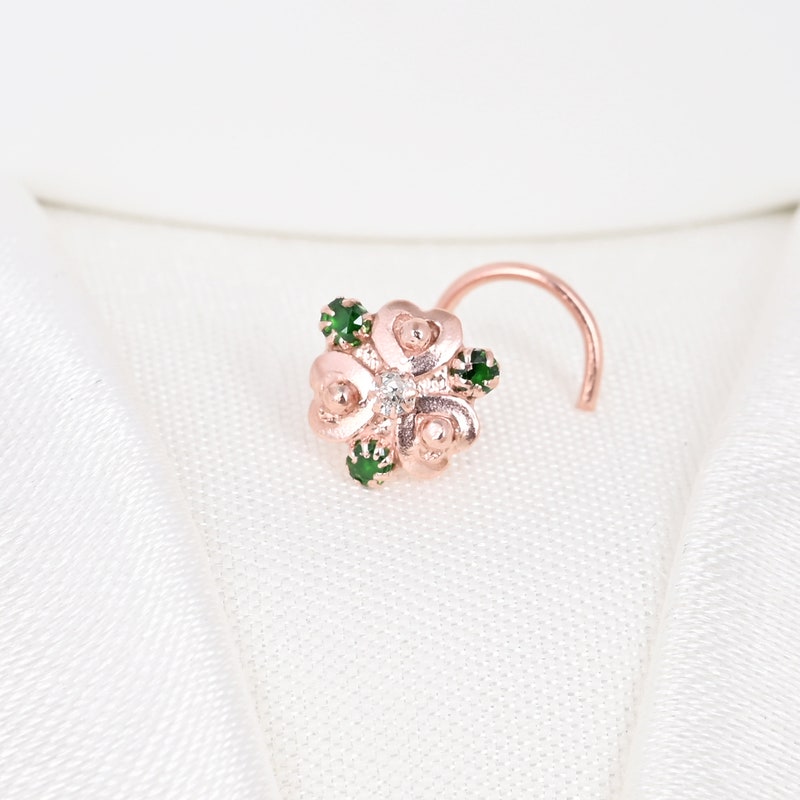 Rose Gold Nose Ring - Etsy
