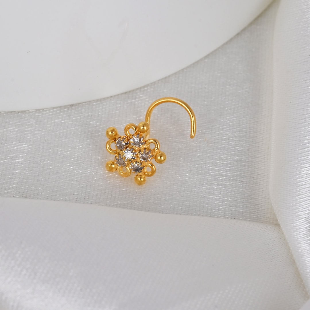 2mm Tiny Crystal Nose Piercing 20g Nose Jewellery Nose Stud Clear ...