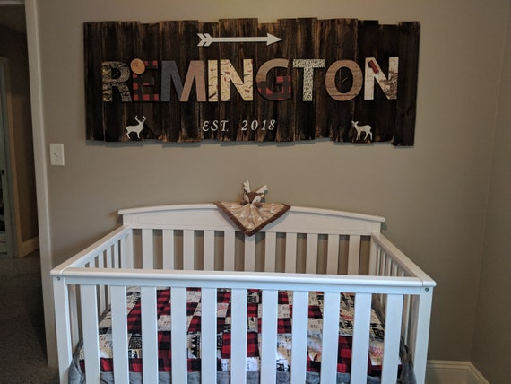Rustic Wood Name Sign - Etsy