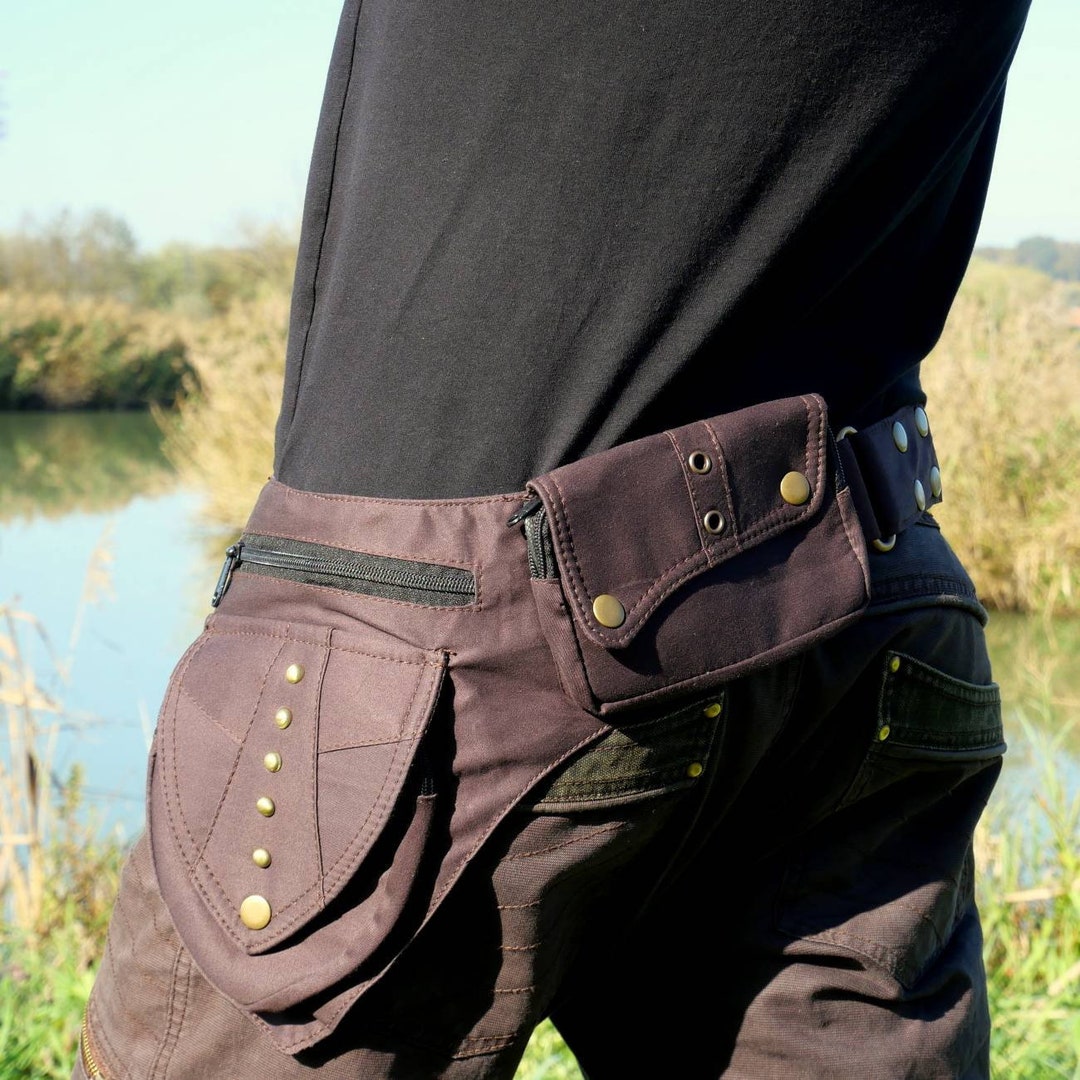Utility Belt ~ Pockets Belt ~ Festival and Travel Bag ~ 5 Pockets ...