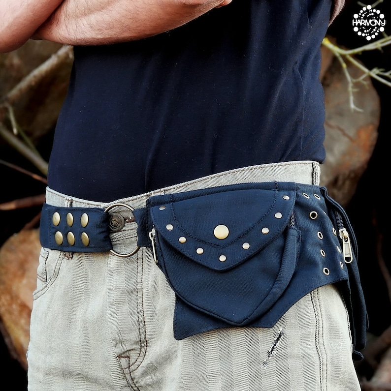 Pocket Belt ~ Utility Belt With 4 Pockets ~ Festival and Travel Bag ...