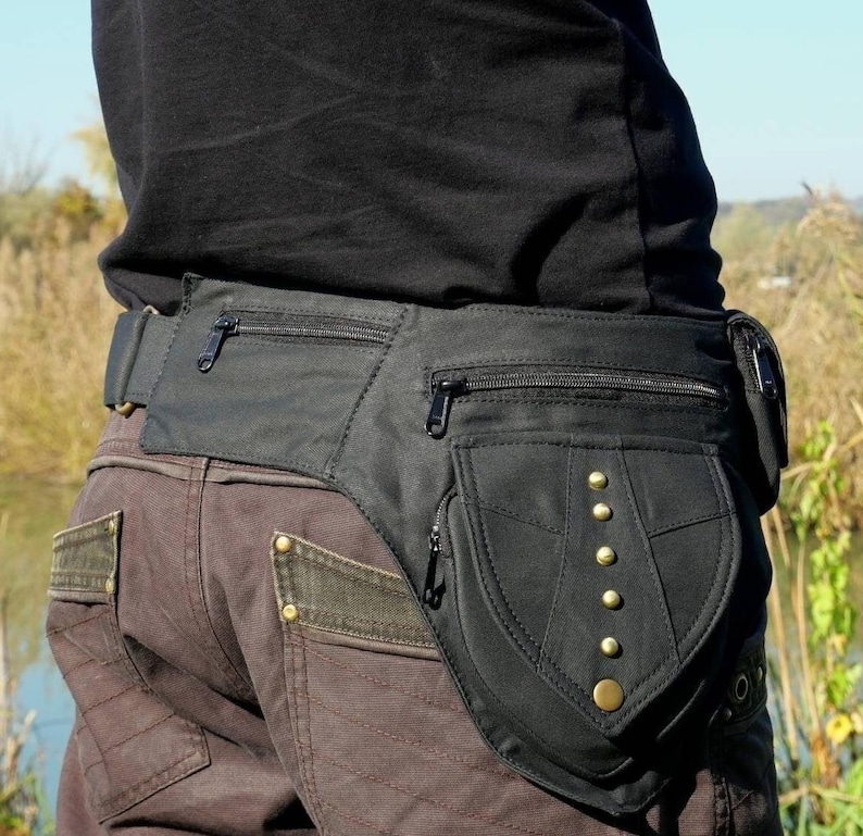 Utility Belt ~ Pocket Belt ~ Festival and Travel Bag ~ 5 Pockets ...