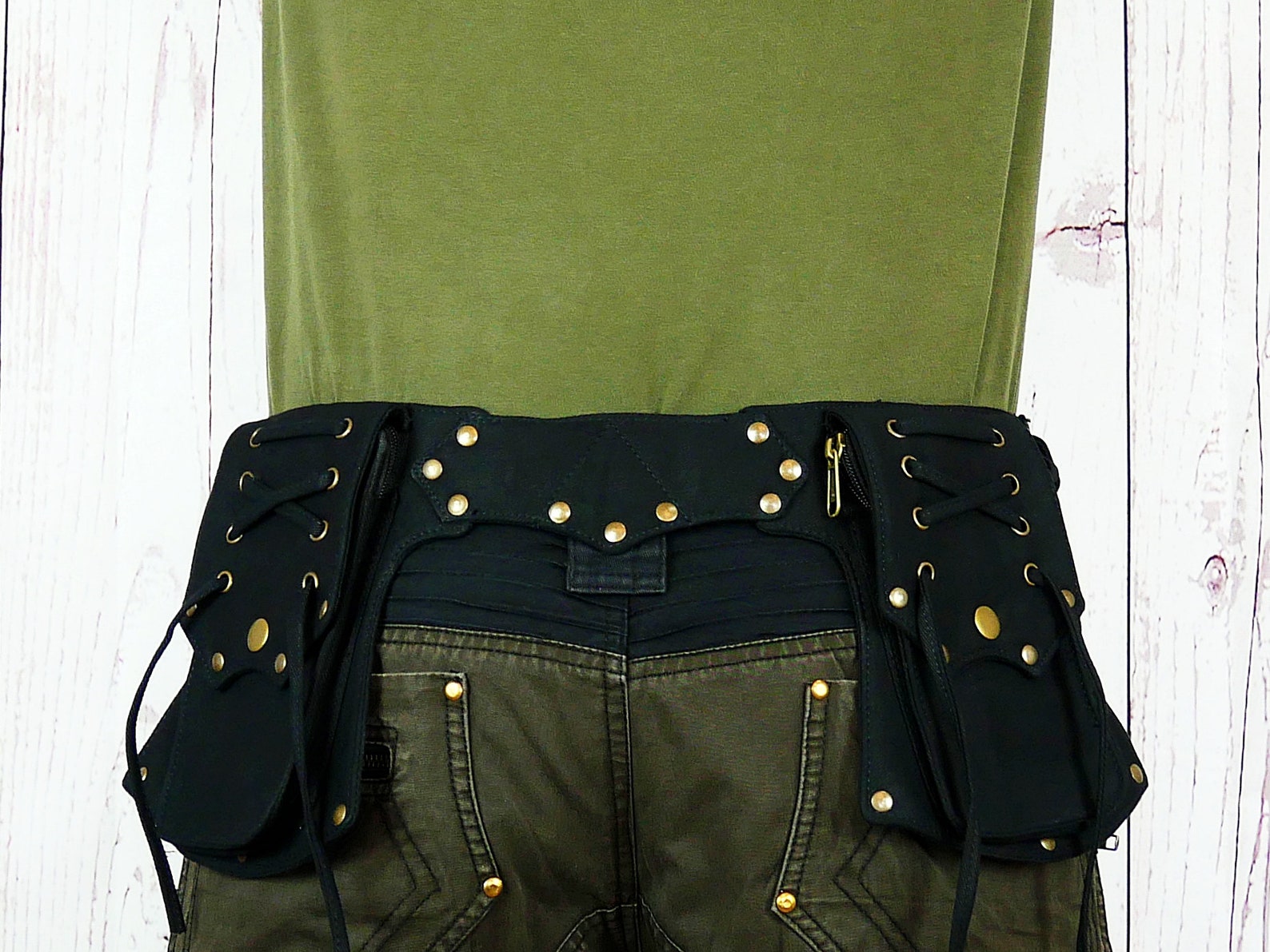 Pocket Belt ~ Utility Belt ~ Festival and Travel Belt Bag ~ With 5 ...
