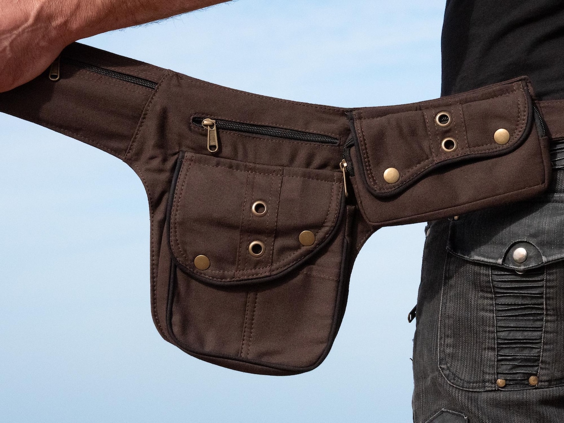 Utility Belt ~ Belt Bag With 7 Pockets ~ for Festivals, Travels and ...
