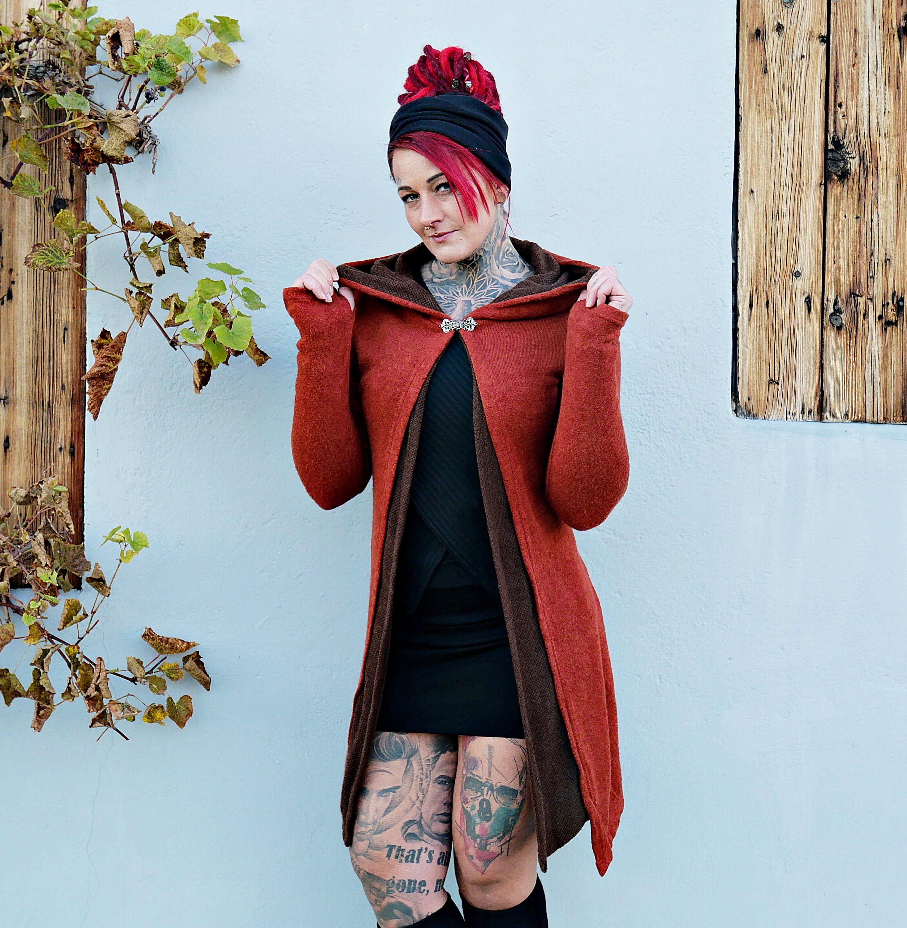 Cardigan Long Knitted Top With Huge Hoodie and Thumb Holes - Etsy