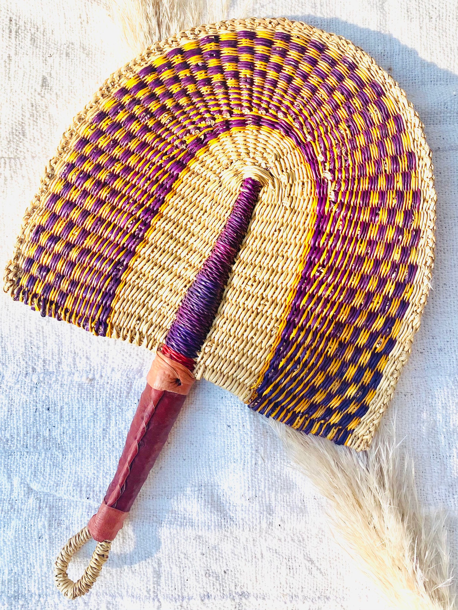 Hand Woven Decorative Wall Fans - Etsy