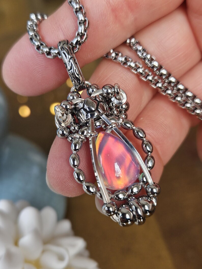 RAINBOW LIGHT* Aurora Opal/himalayan Crystal Quartz Doublet Sterling ...