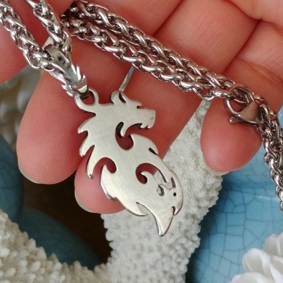 Stainless steel dragon pendant store