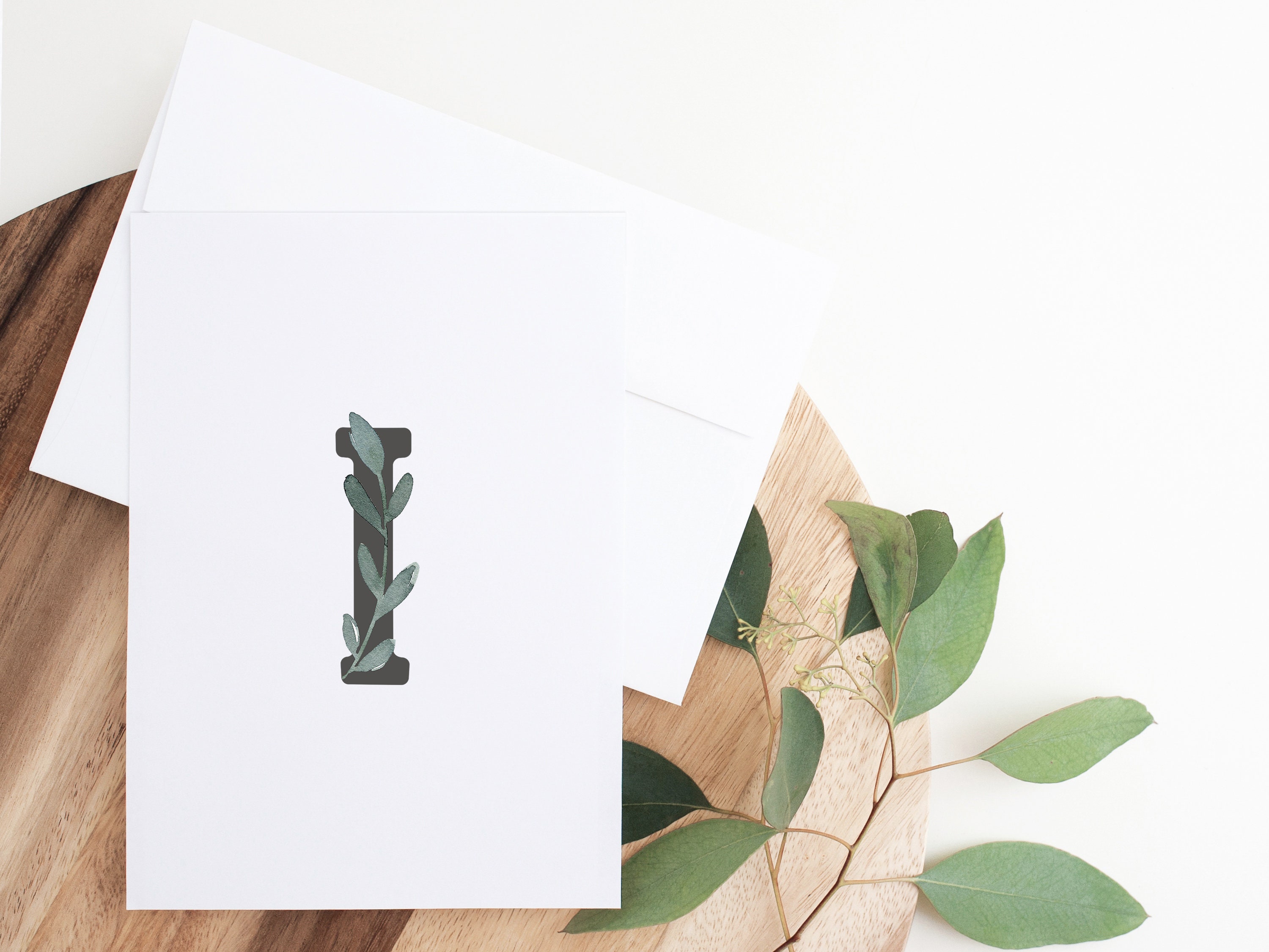 Letter I Initial Print Instant Download Art Letter With | Etsy