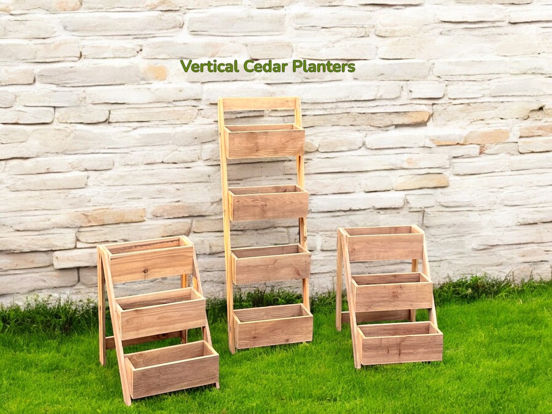 Cedar Planter Boxes, Free Shipping, Raised Garden, Herb and Flower ...