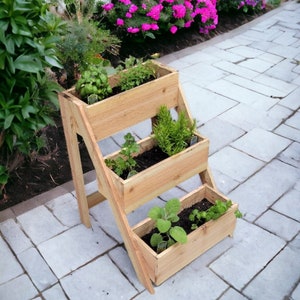 Cedar Planter Boxes, Free Shipping, Raised Garden, Herb and Flower ...