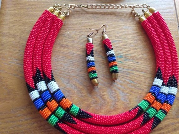 Traditional Neck Piece Set - Etsy