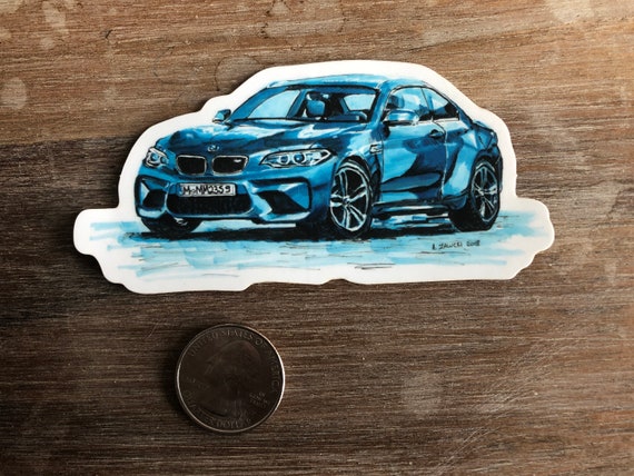 Blue BMW M2 Sticker | Etsy