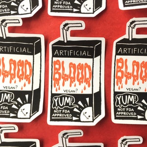 100% Blood Sticker - Etsy