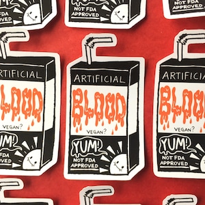100% Blood? Sticker - Etsy