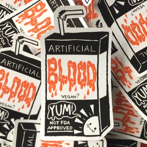 100% Blood? Sticker - Etsy
