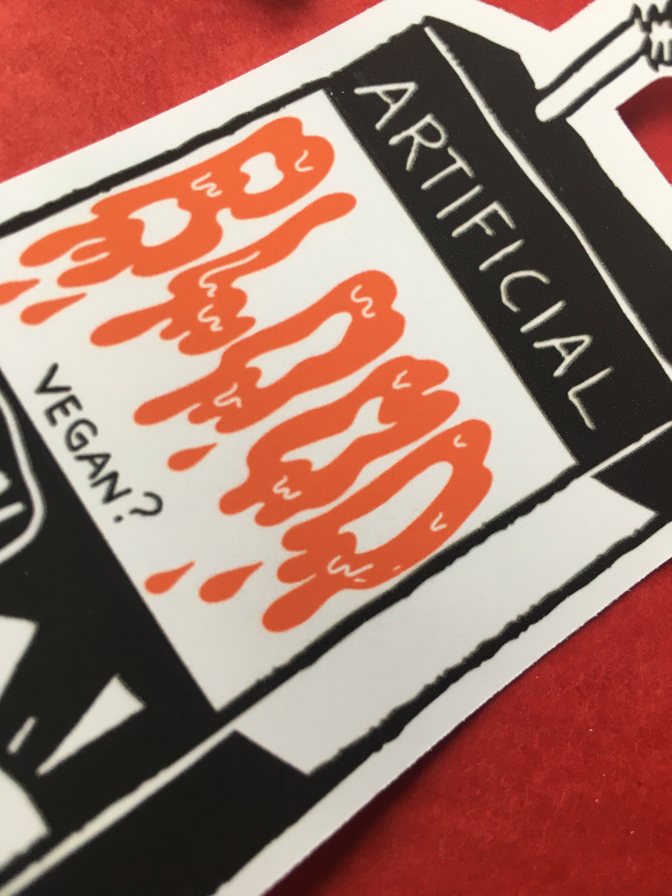 100% Blood Sticker - Etsy