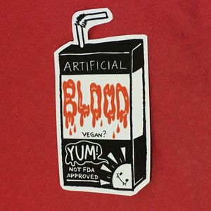 100% Blood Sticker | Etsy