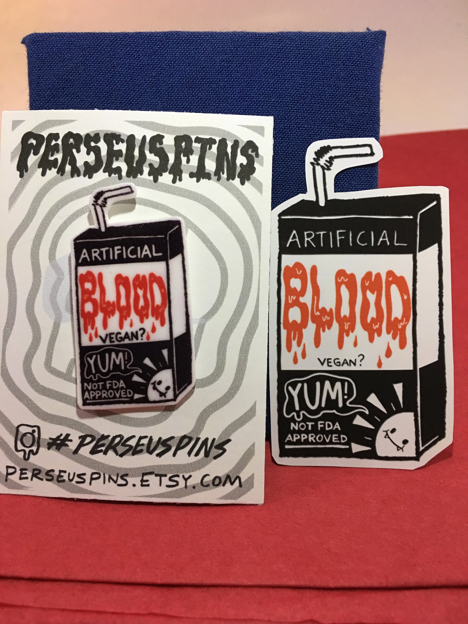 100% Blood Sticker | Etsy