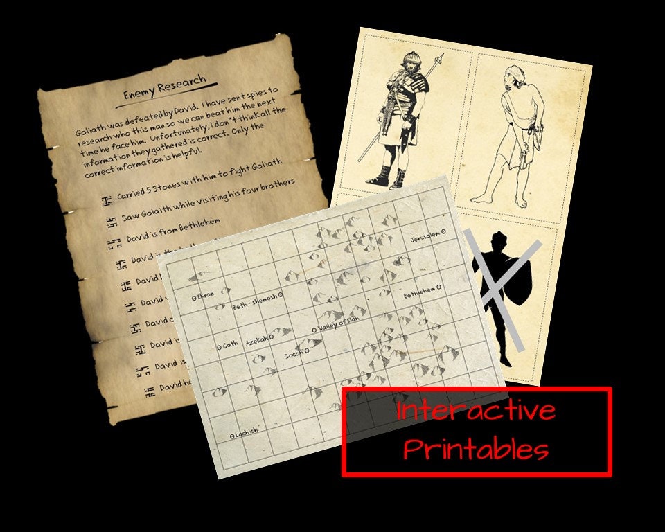 The Daring Quest for Goliath's Sword: A Bible Escape Game physical ...