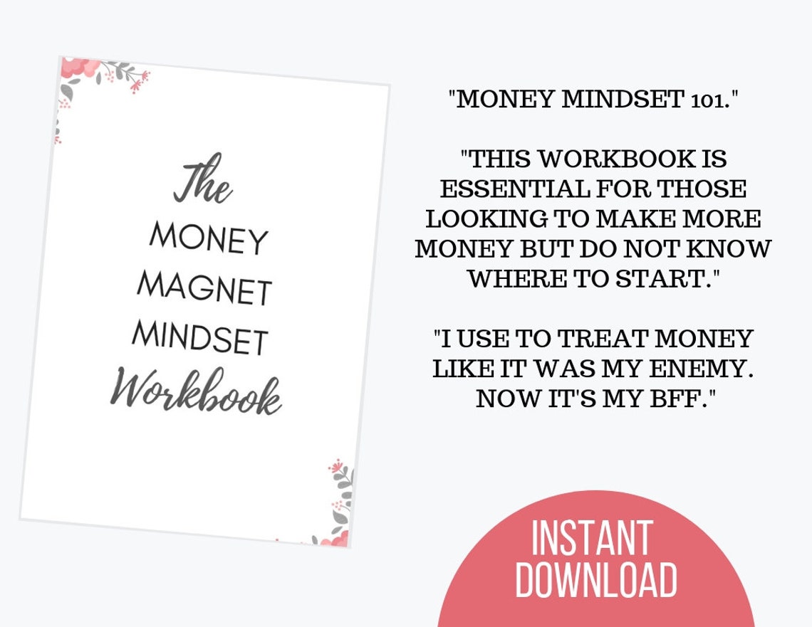 The Money Magnet Mindset Workbook / Workbook Printable / INSTANT ...
