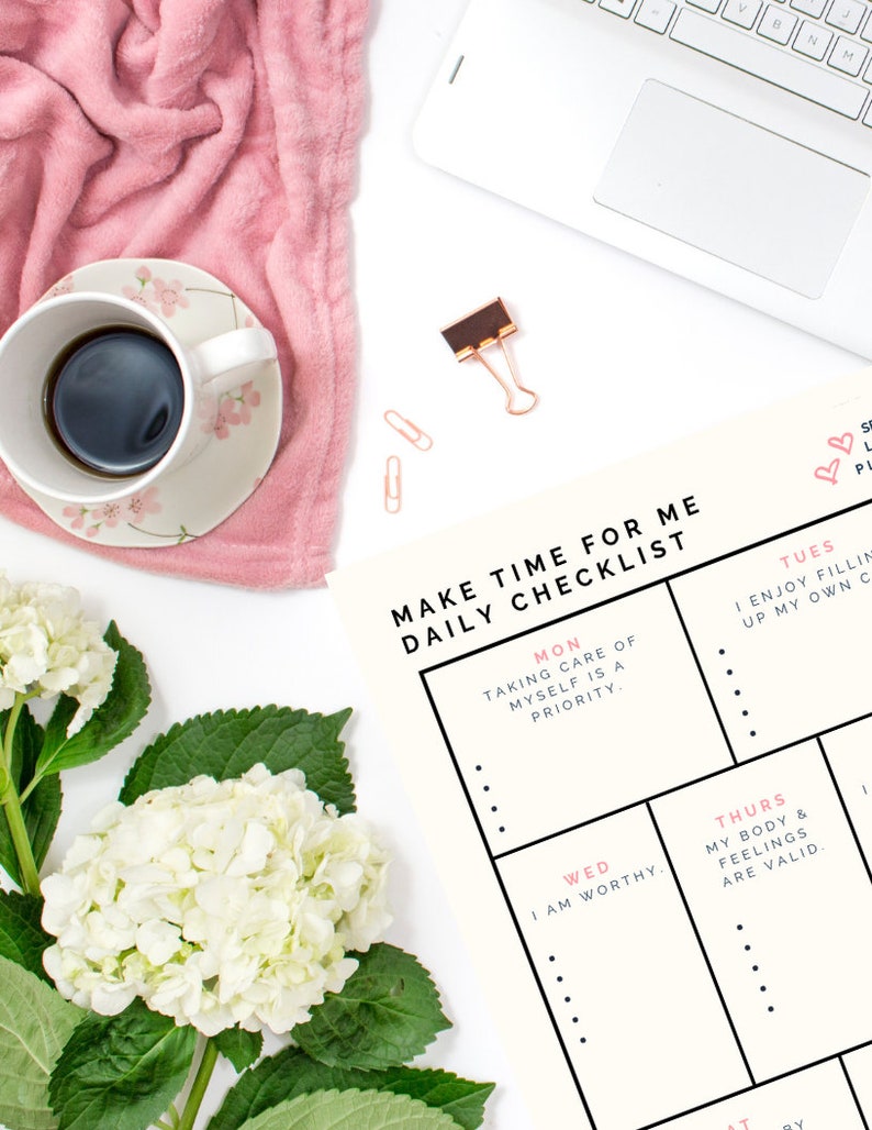 Self Love Daily Checklist / Self Care Daily Plan / Girl Boss Planner ...